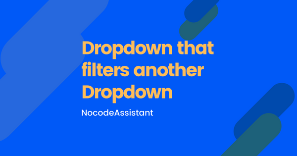 Dropdown That Filters Another Dropdown In Bubble Io