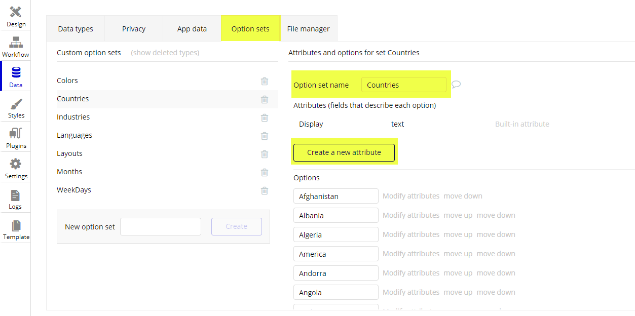 Option Sets in Bubble for beginners in Bubble
