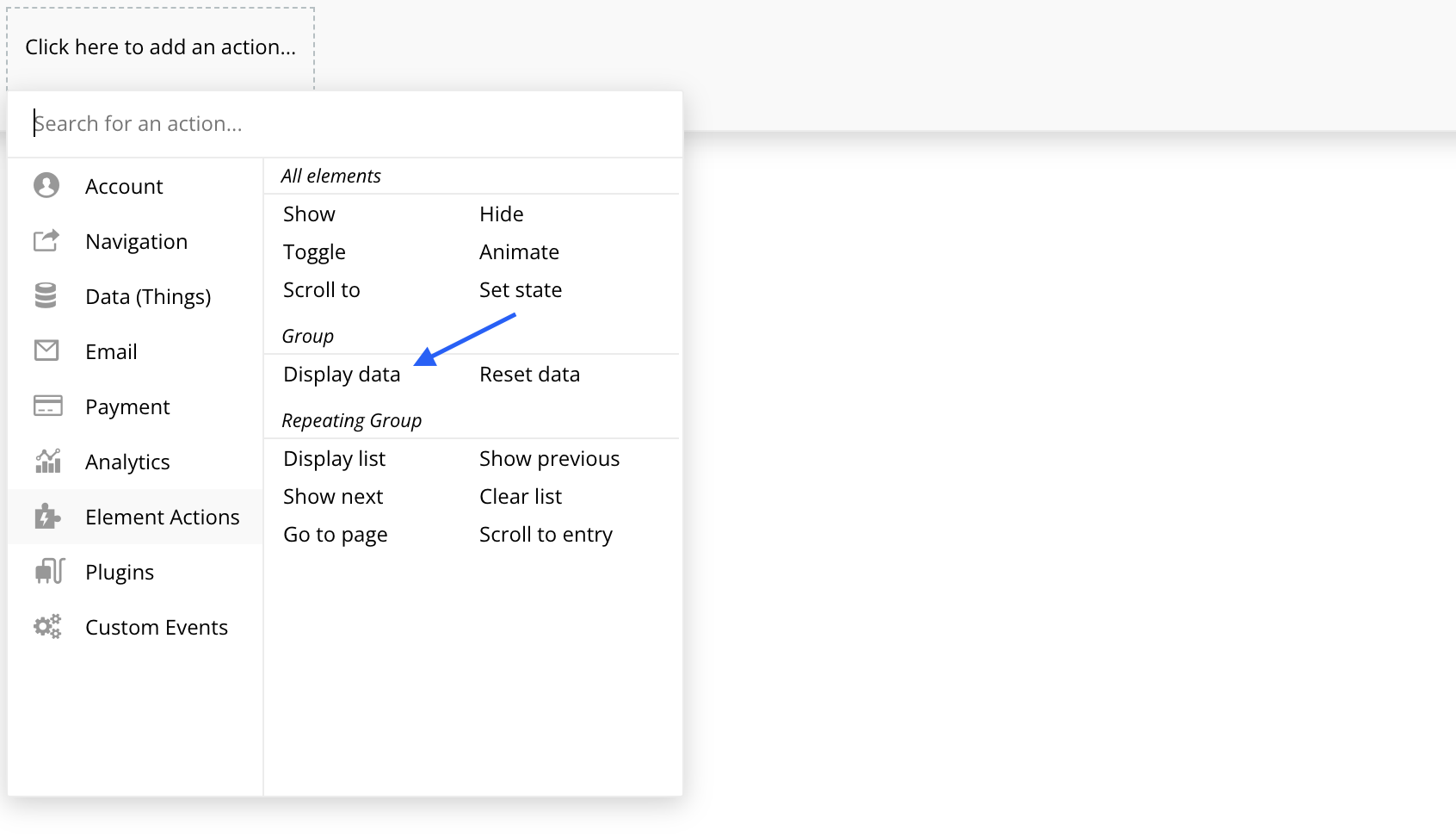 How to send data from Repeating Group to Popup in Bubble.io