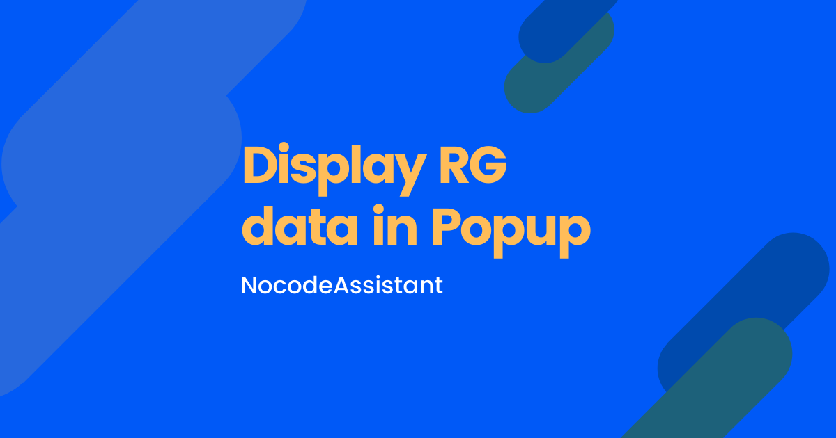 How To Send Data From Repeating Group To Popup In