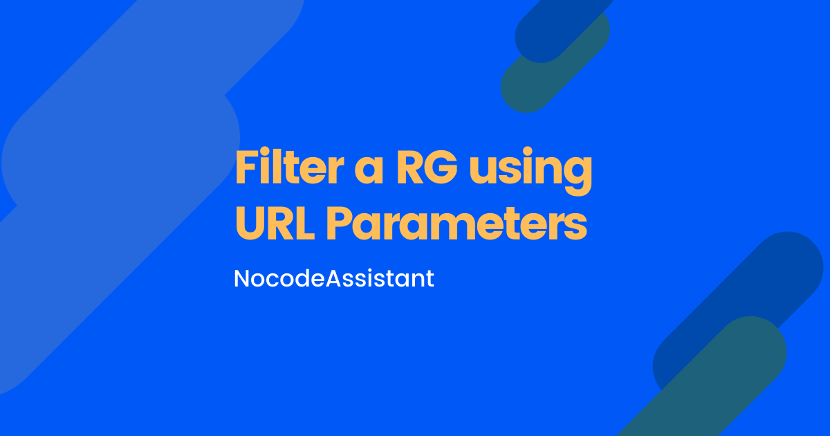 Filter a Repeating group with URL parameters in Bubble.io Filter a Repeating group with URL parameters in Bubble.io