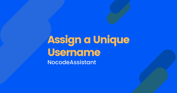 How to assign a unique username